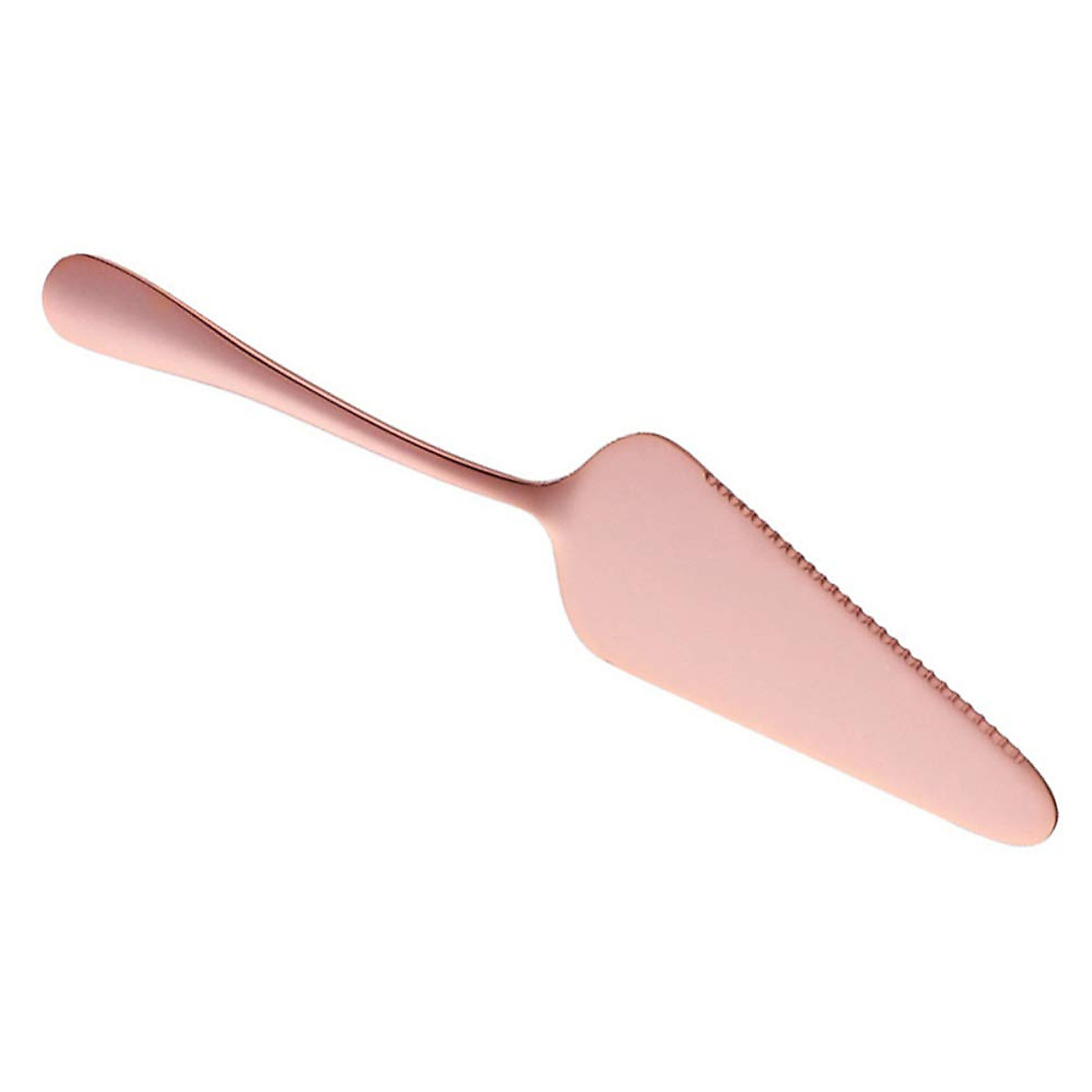 Dough Cutter Cake Pie Pastry Servers, Stainless Steel Cake Serving Onside with Fine Serrated, Simple Serrated Cake Shovel, Baking Tool for Kitchen Home Wedding (Rose Gold) Baking Shovel