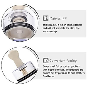 FOMIYES 4pcs Nipple Suckers Breast Sucker Women Inverted Nipple Corrector Nipple Pullers Female Breastfeeding Aspirators Vacuum Suction Cup for Breastfeeding Mother