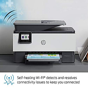 HP OfficeJet Pro 9015 All-in-One Wireless Color Printer, with Smart Home Office Productivity, HP Instant Ink, Works with Alexa (1KR42A)