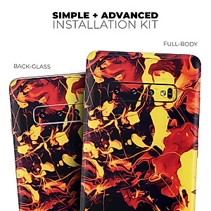 DesignSkinz Blurred Abstract Flow V7 Protective Vinyl Decal Wrap Skin Cover Compatible with The Samsung Galaxy S20 (Screen Trim & Back Glass Skin)