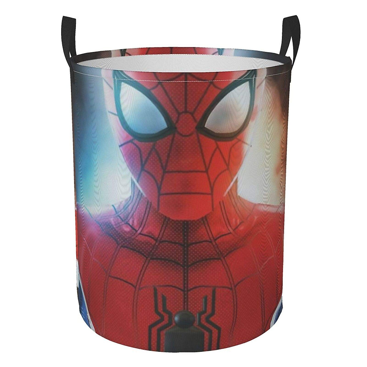 S-piderman Circular Hamper Dirty Clothes Handles Basket for Storage Organizer Storage Bin,Kids Room,Home Organizer,Nursery Storage,Baby Hamper,Durable With Printing
