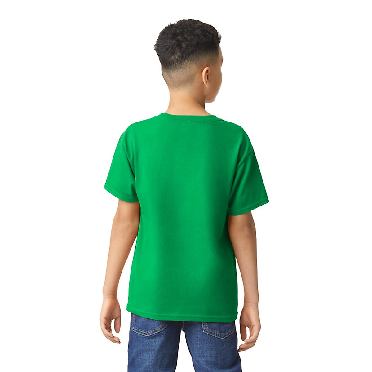 Gildan Youth Heavy Cotton T-Shirt, Style G5000B, 2-Pack, Irish Green, X-Small