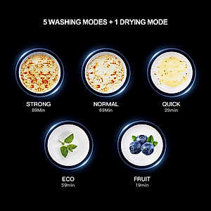 Dishwasher countertop，countertop dishwasher with water tank, leak-proof ，portable dishwasher with drying .360°spray with upper and lower double spray arms.With 5 washing modes.