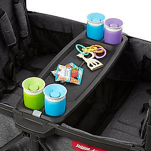 Radio Flyer Voya Stroller Wagon, 4 Seater Wagon Stroller for Kids with Low Sides, Baby Stroller Wagon, Quad Stroller