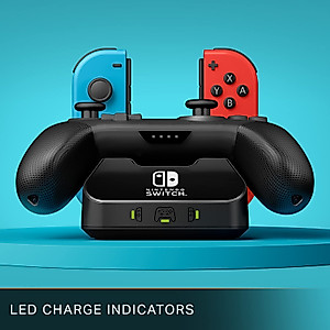 PowerA Controller Charging Base for Nintendo Switch, Black, Wireless Controller charging, Charge, rechargeable battery, Nintendo Switch, Joy-Con Charging, PowerA Wireless Charging