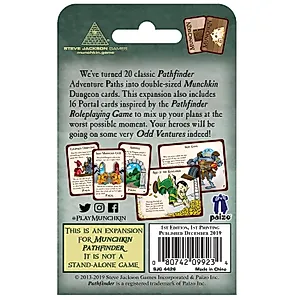 Steve Jackson Games Munchkin Pathfinder 3 Odd Ventures , Green
