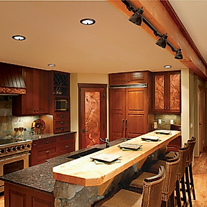 WAC Lighting H Track 8FT Single Circuit Field Cuttable 120V Track for H Style 3-Wire Track Fixtures with 2 Endcaps in White