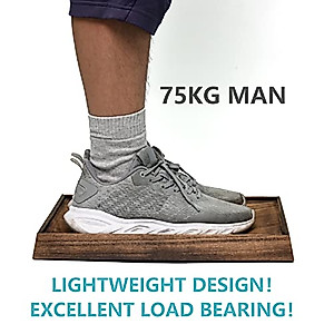 HEITICUP Wooden Serving Tray-One Piece Set of Rectangular Shape Wood Coffee Table with Cut Out Handles, Kitchen Trays for Party, Serving Pastries, Eating, Snacks, Mini Bars