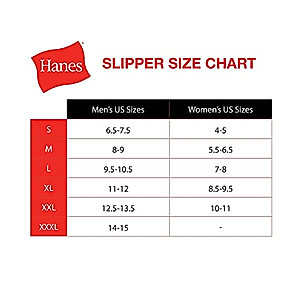 Hanes Mens Slippers House Shoes Moccasin Comfort Memory Foam Indoor Outdoor Fresh IQ,Dark Black,Medium