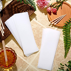 400 Non-Woven Waxing Strips for Facial, Body, and Bikini Hair Removal (White)