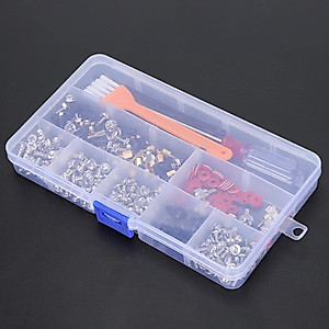 330Pcs Computer Replacement Screw, Personal Computer Screw Standoffs Set Kit Assortment Set for Motherboard Chassis Fan Tablet, Gasket Retaining Ring