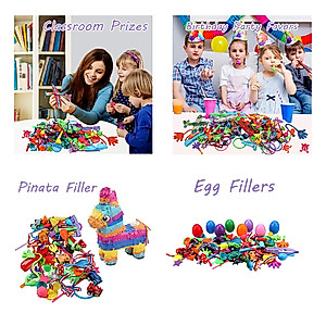 Amy&Benton 120PCS Prize Box Toys for Kids Classroom Pinata Filler Toys Kids Birthday Party Favors Assorted Carnival Prizes Treasure Box Chest Prizes Toys Goodie Bag Stuffers