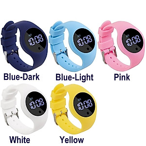 eSeasonGear Potty Training Watch Timer, Rechargeable, Music, Water Resistant, PW3 (Blue-Light)