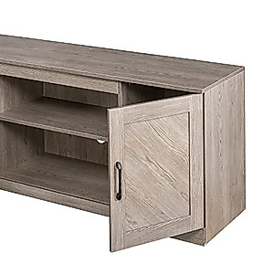 ZINUS Bennett TV Stand for TVs up to 65”, Farmhouse Style Entertainment Center, TV Stand with Storage, Living Room or Bedroom Furniture, Grey