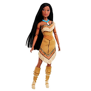 Disney Store Official Pocohontas Story Doll, Pocohontas, 11 inches, Fully Posable Toy in Glittering Outfit - Suitable for Ages 3+ Toy Figure, Gifts for Girls, New for 2023?