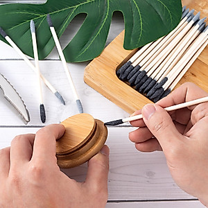 HINZIC 20 Pcs Sanding Sticks 5.5 x 0.2 Inch Double End Matchsticks Sanding Twigs 150/280 Grit Fine Detailing Polishing Tool for Plastic Models Miniatures Wood Hobby Stuffers