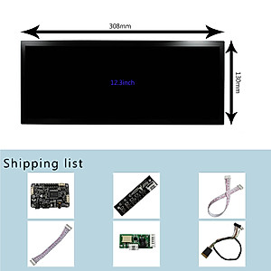 VSDISPLAY 12.3" 12.3 Inch 1920X720 LCD Screen HSD123KPW2-D10 with HD MI LCD Controller Board