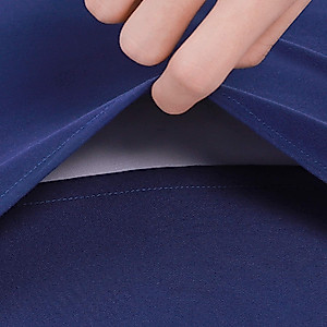 Saharbeddings Travel Pillow Case Cover 12 X 16 Inch Size Envelope Closure Set of 2 Piece Soft and Breathable 100% Egyptian Cotton (Toddler Travel Pillow Cover 12 X 16, Navy Blue)