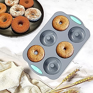 Tongjude 46 Piece Silicone Bakeware Set, Non-Stick Kitchen Oven Baking Pans, Silicone Cake Molds with Cake Pan, Chiffon Cake Pan, Donut Pan, Square Cake Pan and Loaf Pan