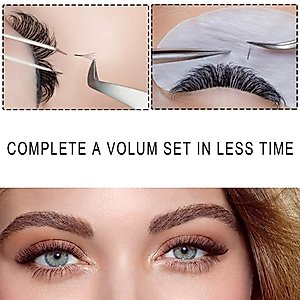 Eyelash Extension C CC D DD curl Easy Fan Volume Lashes .03 .05 .07 .10 Eyelash Extensions Blooming Self Fanning Volume Lash Extensions 9 to 25mm (D-0.07,12-17mix)