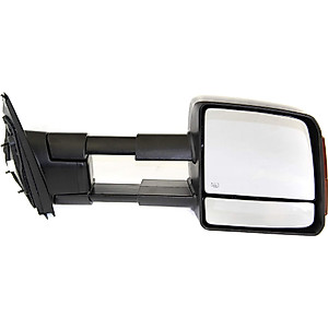 Kool Vue Driver & Passenger Side Power Heated Towing Mirrors for Toyota Tundra 2007-2021 With Signal Light Textured Standard Cab