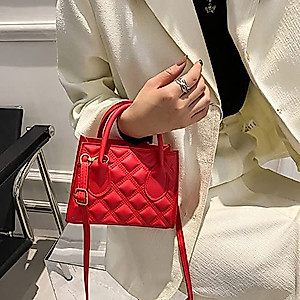 Hundred Fortune Women Fashion Lattice Embossing Shoulder Bags Female Leather Crossbody Bag