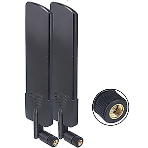 5G Antenna Bendable 600-6000Mhz 12dbi Omni 5G LTE SMA Male WiFi 3G 4G GSM Full Frequency Omni Aerial High-gain 5G Antennas Booster Amplifier for Module Router Tp Link Signal Receiver Pack of 2
