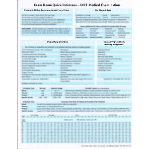 The DOT Medical Exam - Quick Reference by Dr. Brian Tasky (2014-12-24)
