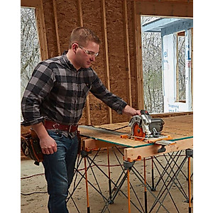BORA 50” NGX Clamp Edge, Straight Cut Guide for Circular Saws, Easy to Use, Great for Cross-Cutting Plywood Sheets and Routing Dados, 544050