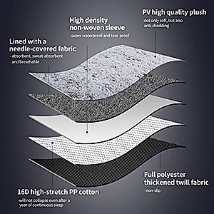 Dog Bed, 41 "x 27 ", Plush Non-Slip Dog Beds for Large Dogs, Washable Dog Beds Easy Removal and Installation with Waterproof Lining, Dog Crate Bed for Small, Medium, Large, Extra Large Pets.…