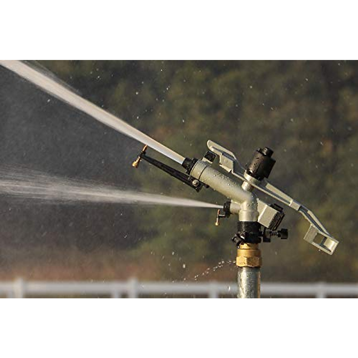 IrrigationKing RK-57 1-1/4" FNPT Impact Mini-Gun Sprinkler with Nozzle Set 10 mm, 12 mm, 14 mm x 4 mm, Aluminum