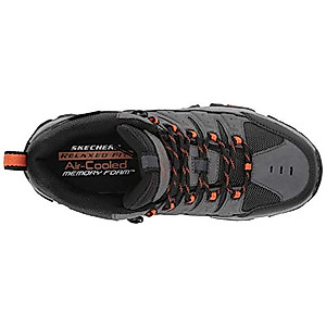 Skechers Men's Pine Midline Mid Top Lace Trail Boot Hiking, Black, 7.5