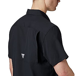 Columbia Men's Slack Tide Camp Shirt, Black, Medium