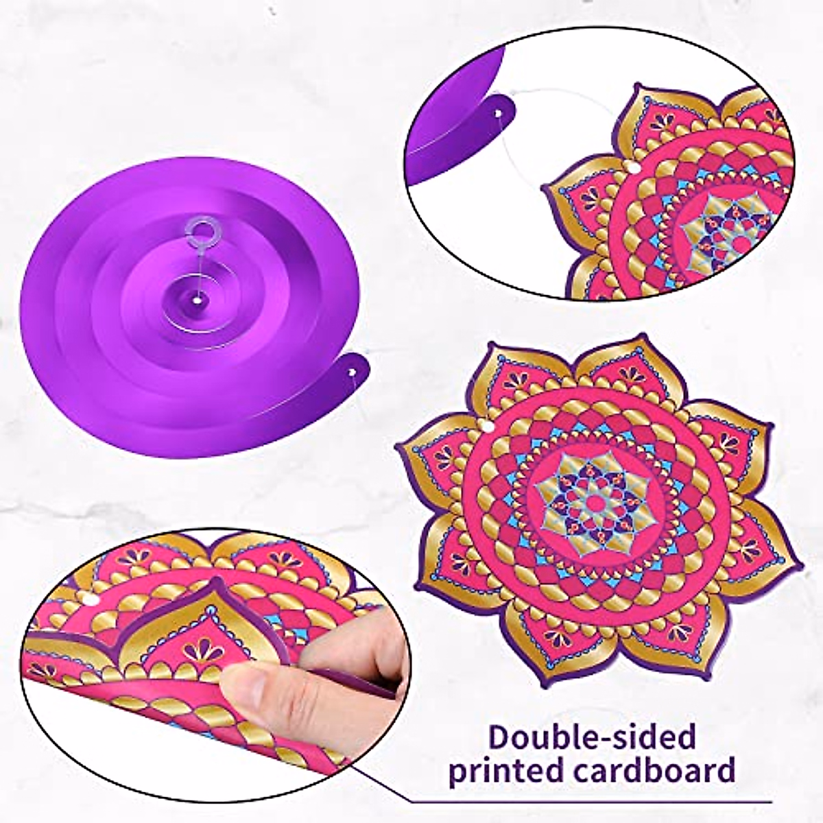 Arabian Nights Party Decoration Genie Lamp Mandala Swirls Ceiling Foil Party Decoration Eid Mubarak Decor for Indian Princess Baby Shower Moroccan Birthday Party Supplies 52 Pcs