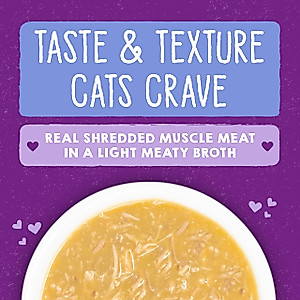 Stella & Chewy’s Carnivore Cravings Savory Shreds Cans – Grain Free, Protein Rich Wet Cat Food – Cage-Free Chicken & Turkey Recipe – (2.8 Ounce Cans, Case of 12)