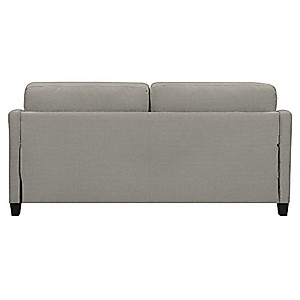 Serta Carmina 75 Contemporary Upholstered Living Room Sofa, Modern Couch for Two or Three, High Plush Seat Cushions and Back Pillows, Easy Assembly, Rhine Gray