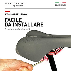 Selle Italia, Kaalam Gel Flow Saddle, Black, L2 One Size