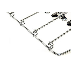 3 Quality Multi Pants Hangers, Space-Saving Multi-Bar Metal Pants Hangers, Stable with Non-Slip Foam Padding, Swivel Hook for 5 Jeans Each, Suit Pants, Scarves, Towels, Trousers (Skirt, 3)