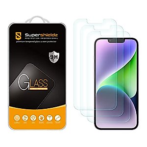 (3 Pack) Supershieldz Designed for iPhone 14 / iPhone 13 / iPhone 13 Pro (6.1 inch) Tempered Glass Screen Protector, Anti Scratch, Bubble Free