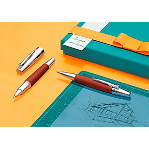 Faber Castell Mechanical Pencil, Emotion Wood & Chrome, Pear Wood, Brown, 138382, 1.4mm, Authentic Imported