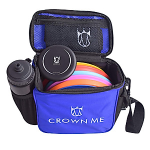 CROWN ME Disc Golf Starter Set,Disc Golf Set with 6 Discs, 1 Marker,1 Towel and Starter Disc Golf Bag Fairway Driver