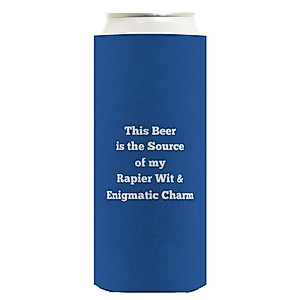 Wedding Party Supplies Any Text Custom Coolie 24-Pack Personalized Ultra Slim Can Coolies Twilight