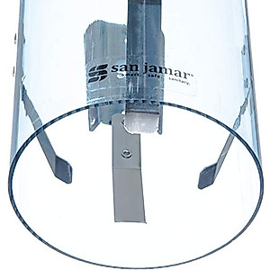 San Jamar Large Pull-Type Water Cup Dispenser, for 12 Oz Cups, Translucent Blue