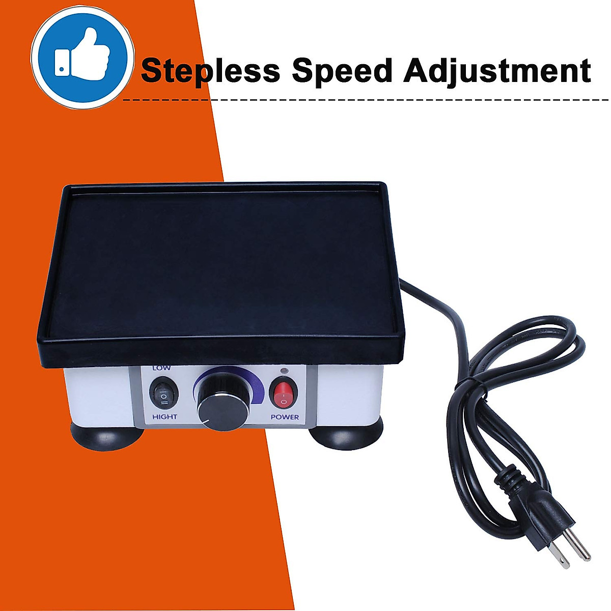 Lab Vibrator Square Quartet Vibrator, JT-51B Model Plaster Oscillator Gypsum Mixing Machine, 110V/120W Lab Equipment