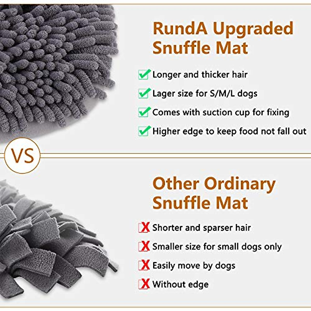 Snuffle Mat for Dogs, 17'' x 21'' Dog Sniffing Mat Interactive Feeding Game for Boredom, Dog Puzzle Toys Encourages Natural Foraging Skills and Stress Relief for Small/Medium/Large Dogs