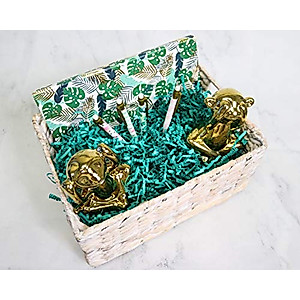 MagicWater Supply Crinkle Cut Paper Shred Filler (1 LB) for Gift Wrapping & Basket Filling - Teal