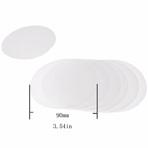 Longdex Filter Paper 100PCS 9cm Laboratory Supply Ashless Quantitative Circles Filter Paper Medium Speed Cellulose Filter Paper