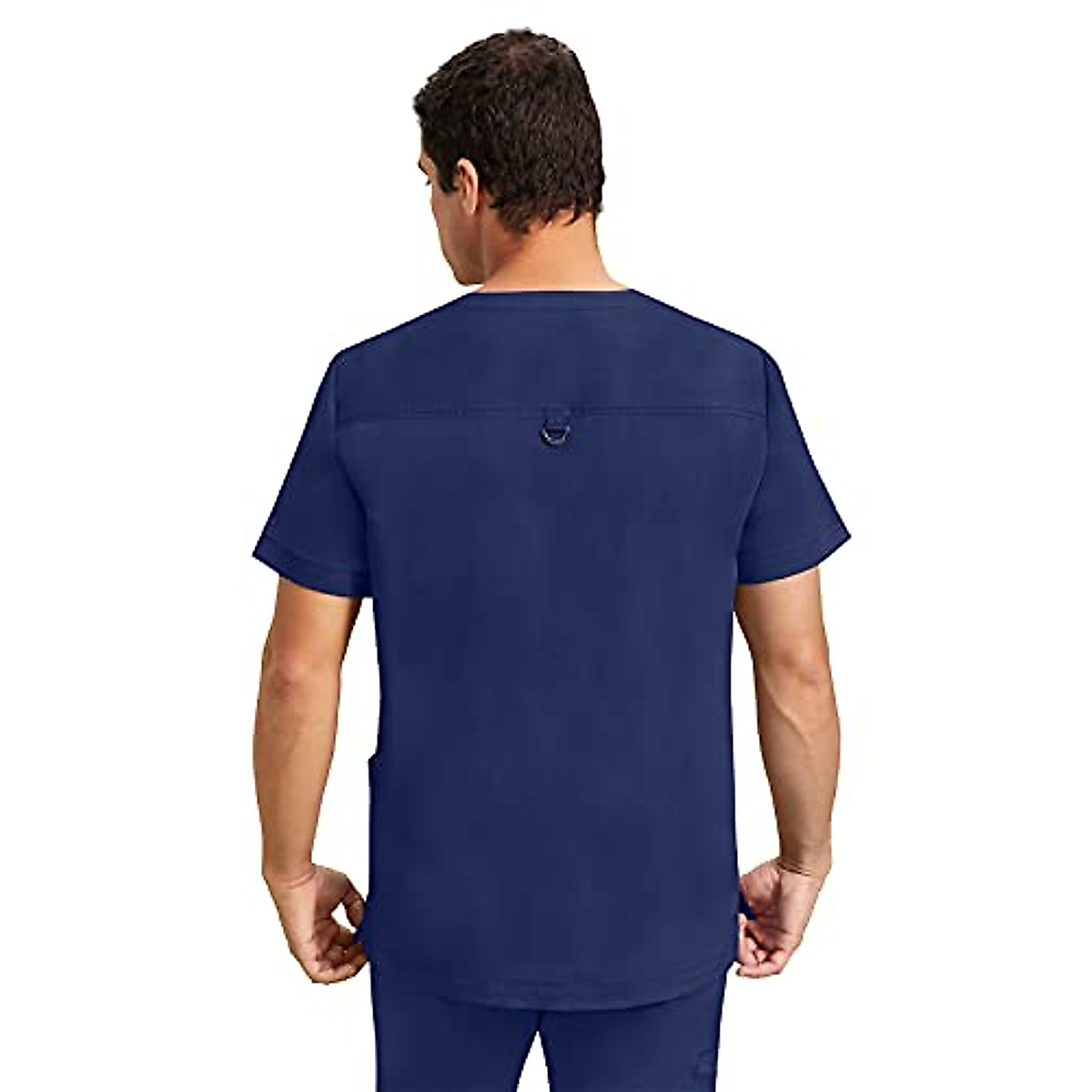 Healing Hands Mens Scrubs Top 3 Pocket Purple Label Jake 2331 V-Neck Scrub Tops for Men Navy L
