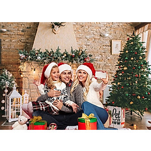 Dudaacvt 8x6ft Christmas Fireplace Theme Backdrop for Photography Christmas Photography Backdrop Merry Xmas Sock Gift Decorations Family Party Party Su pplies Banner Booth Props D470