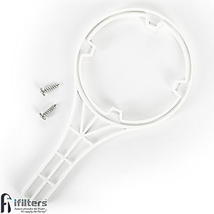iFilters Whole House Sediment, Rust & CTO Filter Clear Housing w/ AP117 Comparable Filter Cartridge Included, 3/4" Ports